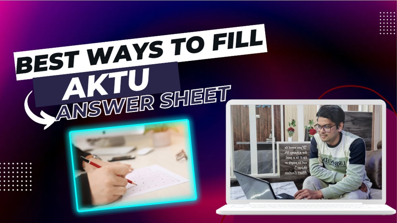 [Important] AKTU कॉपी ऐसे ही भरे | How to fill AKTU Answer Sheet | AKTU ...