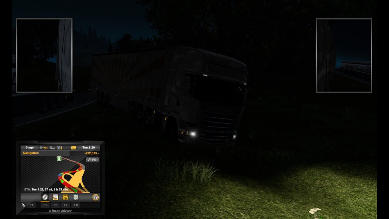 Europe truck simulator game pcp container load daf truck driving at ...