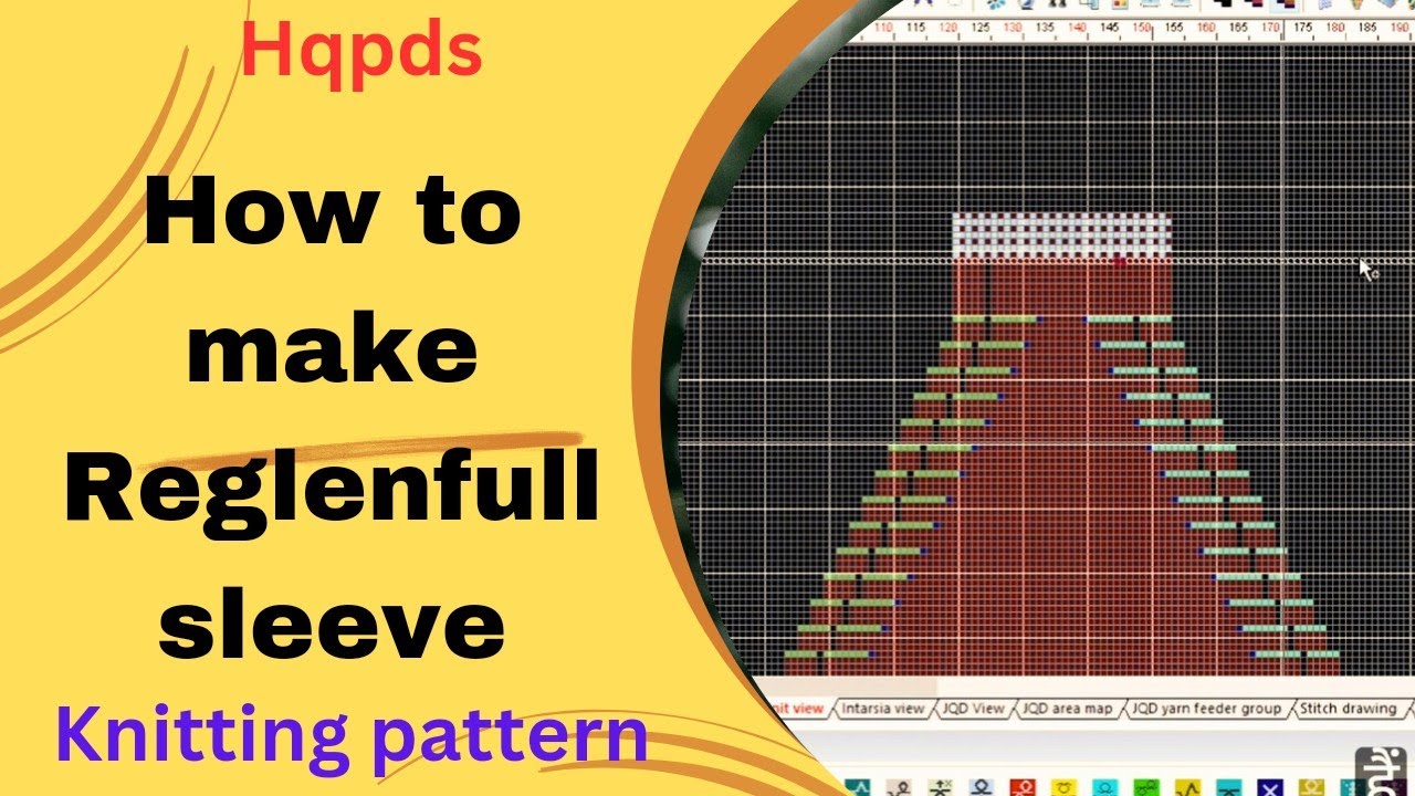 How To Knit Reglan sleeve || #knittingpattern #Hqpds - YouTube