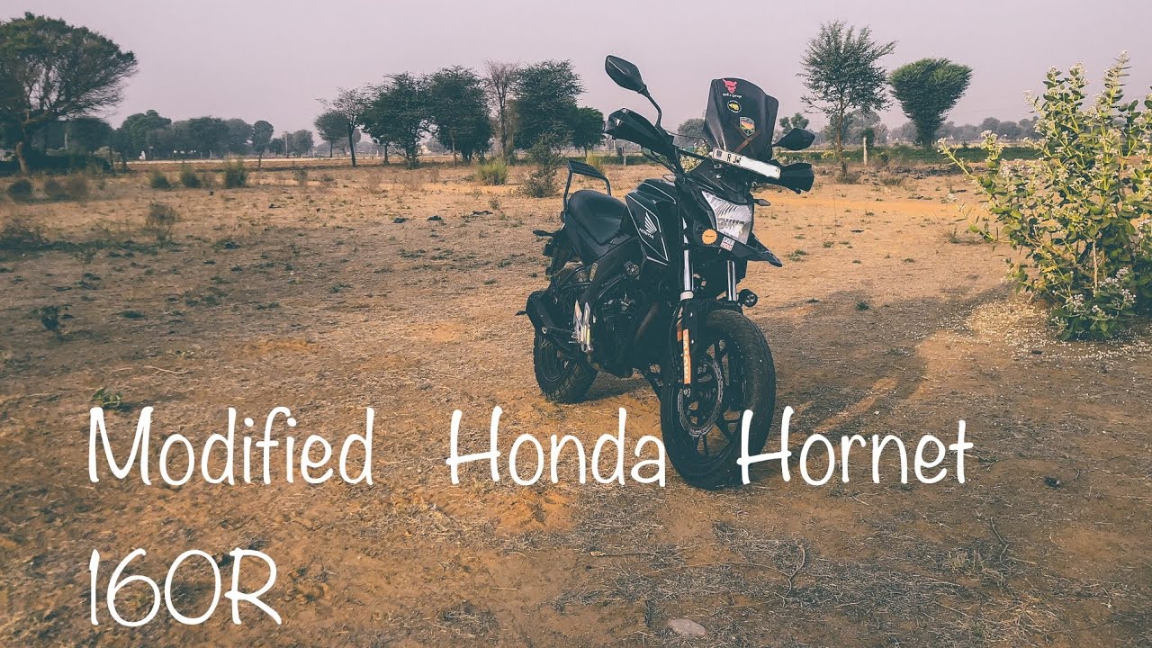 Honda CB Hornet 160R modified into adventure tourer. Cinematic shots ...