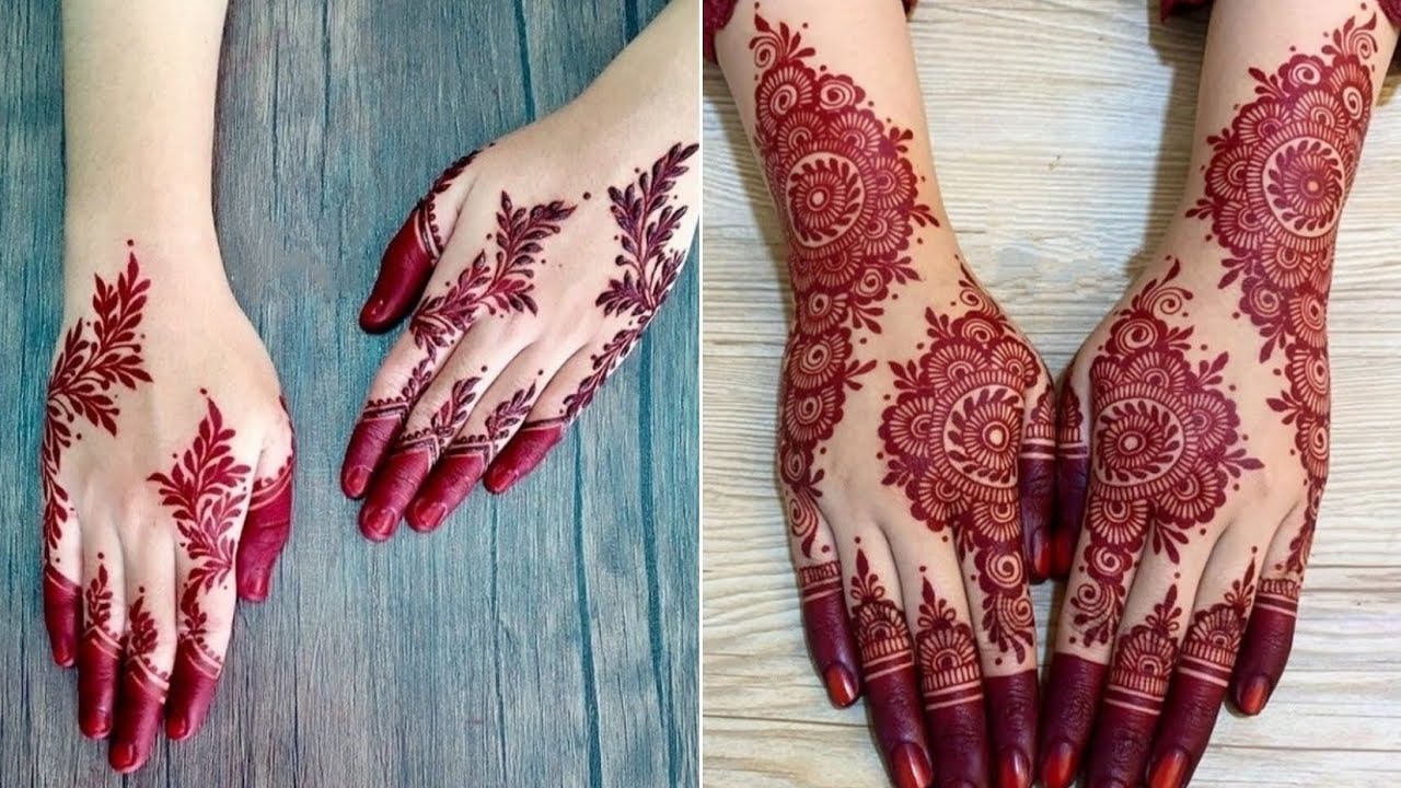 unique and stylish mehandi design's.............. 😍😍 - YouTube