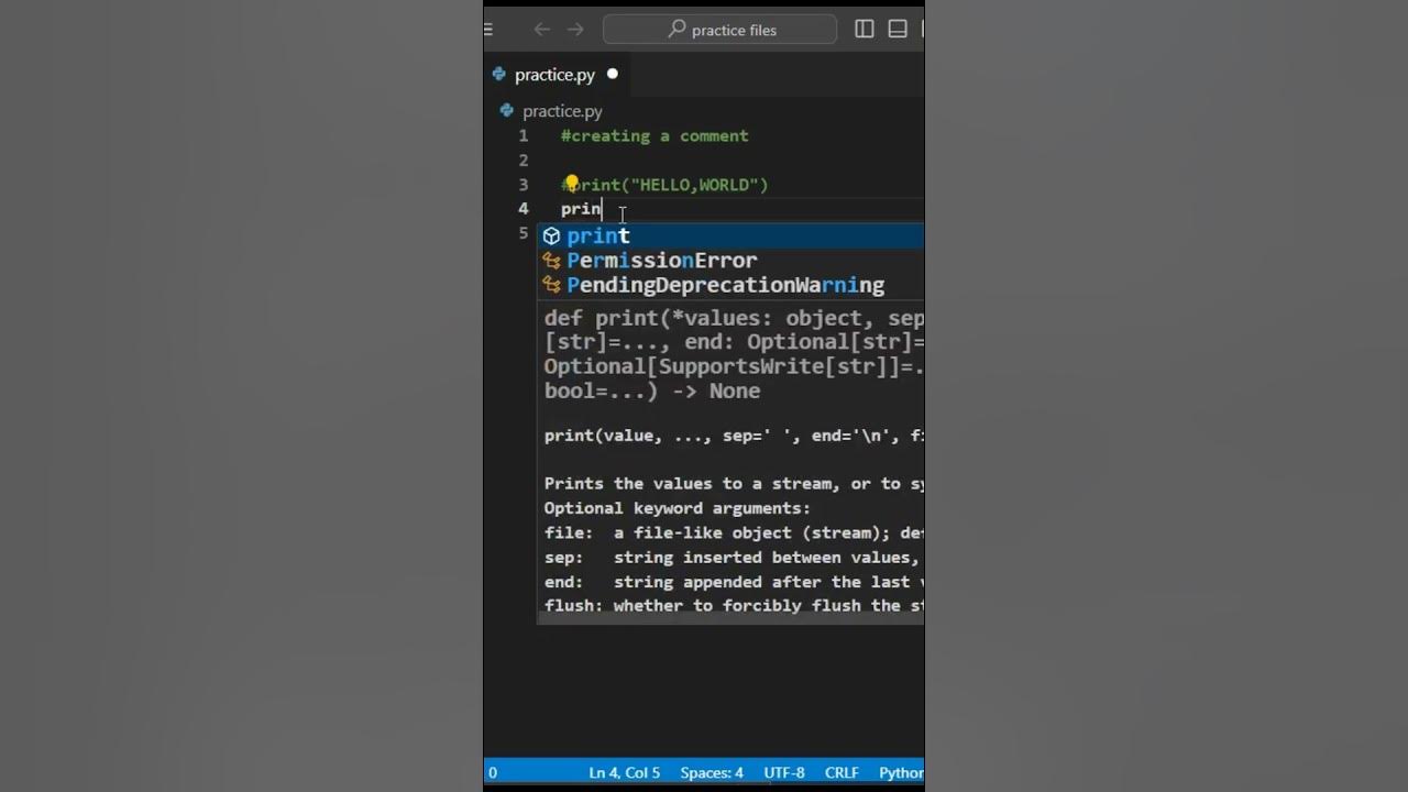 Creating A Comments Python Pythonprogramming Pythontutorial Python3 Pythonforbeginners