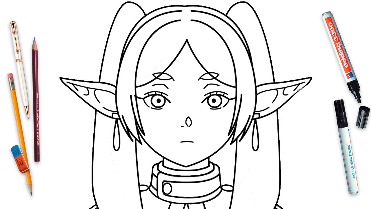 How To Draw Frieren Easy Step By Step | Sousou no Frieren: Beyond ...