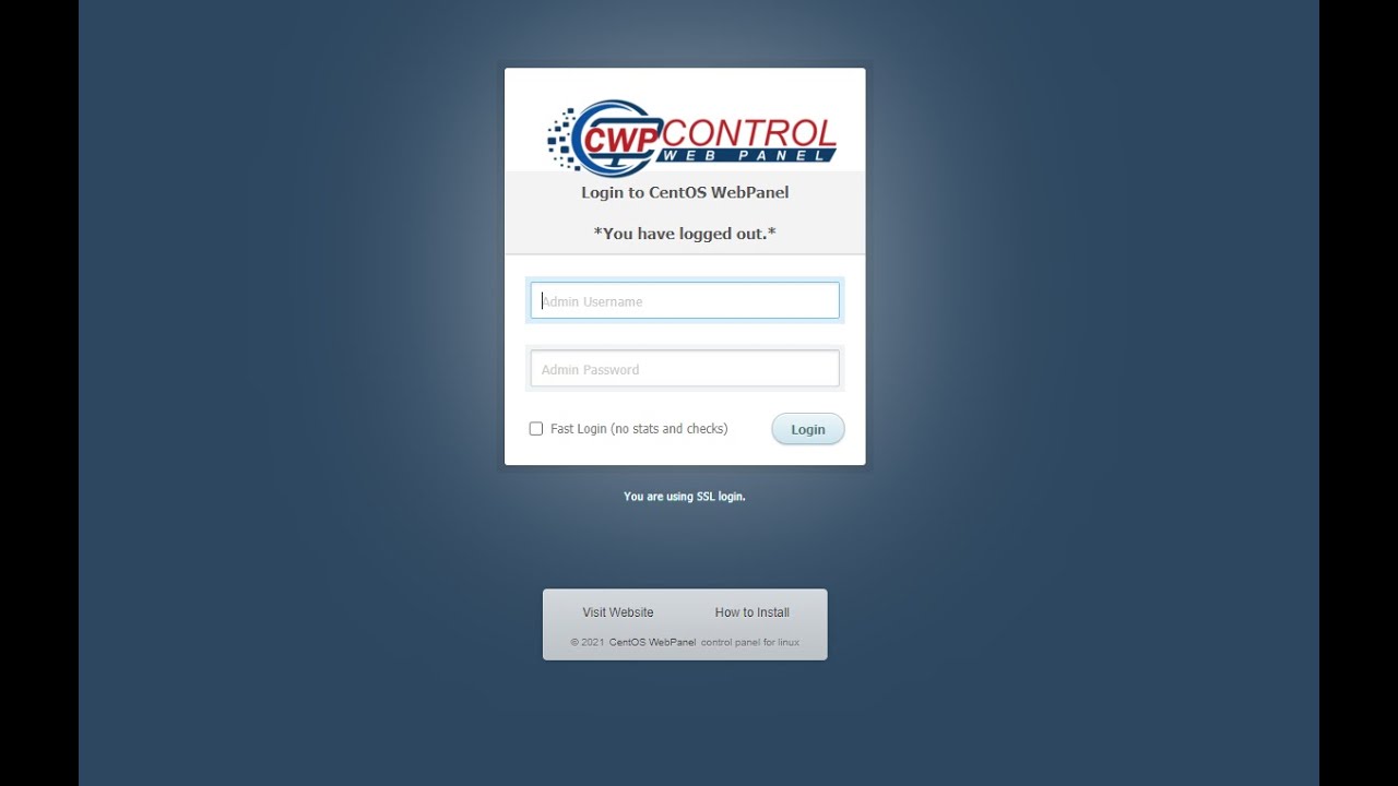 CWP Panel installation آموزش نصب پنل CWP در Centos 7 - YouTube
