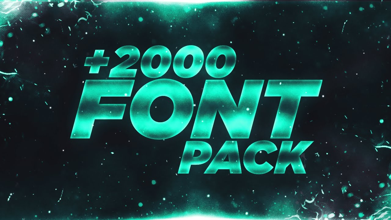 +2000 Font Pack - YouTube