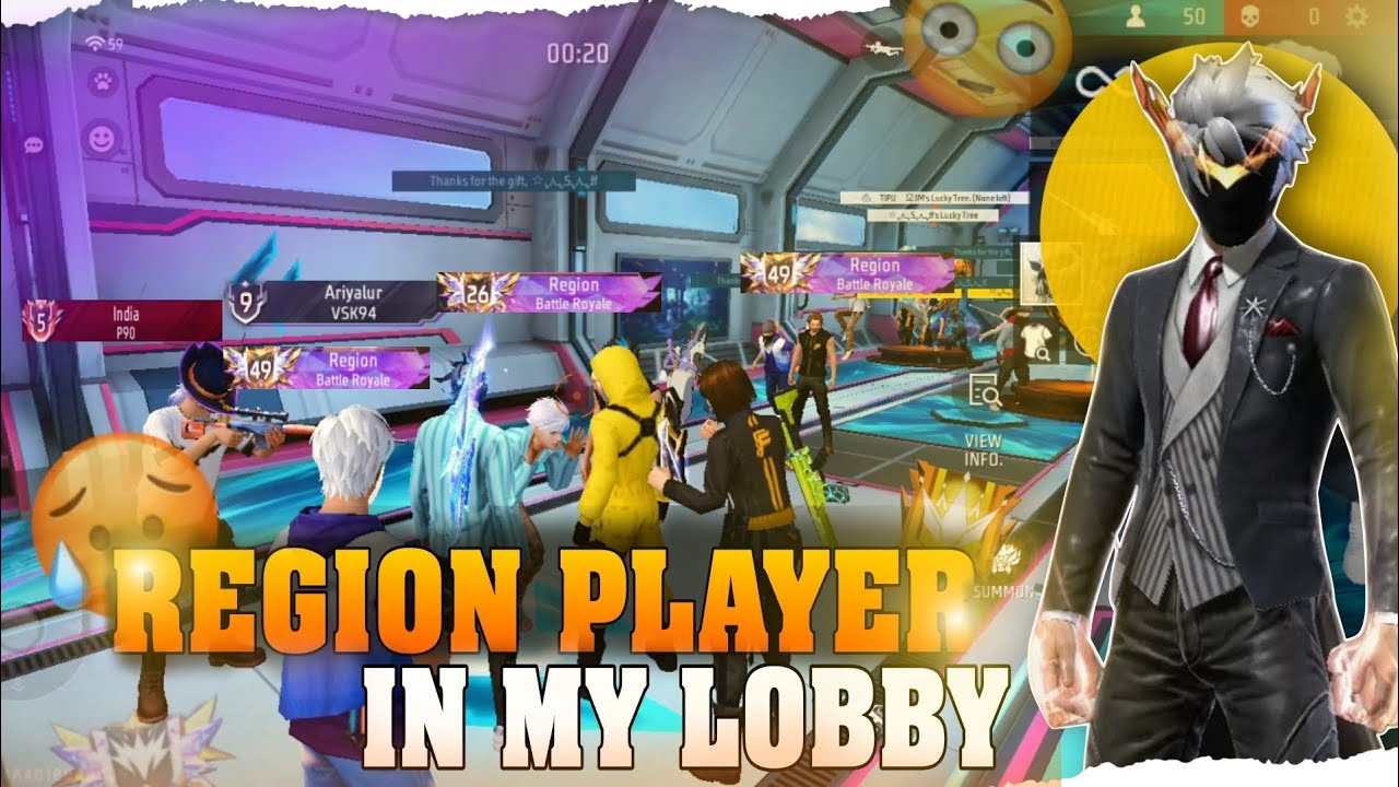 😱 GRAND LOBBY FULL RUSH | REGION PLAYER IN MY LOBBY 🔥 | FREE FIRE MAX ...