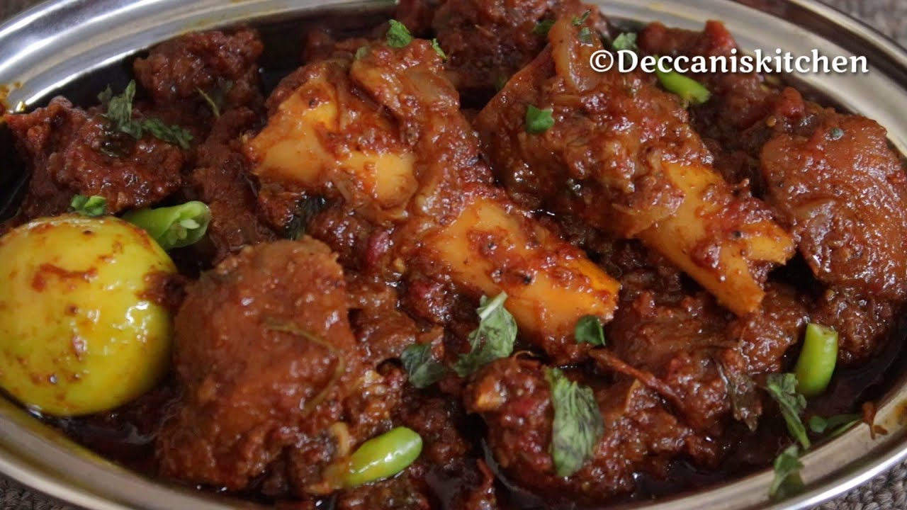 Mutton Masala Recipe (Hotel Style Mutton Masala) Recipe by Deccanis ...
