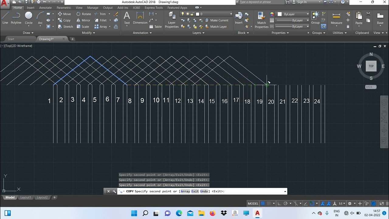 6. Three Phase Double Layer Winding Design in AUTO CAD. - YouTube