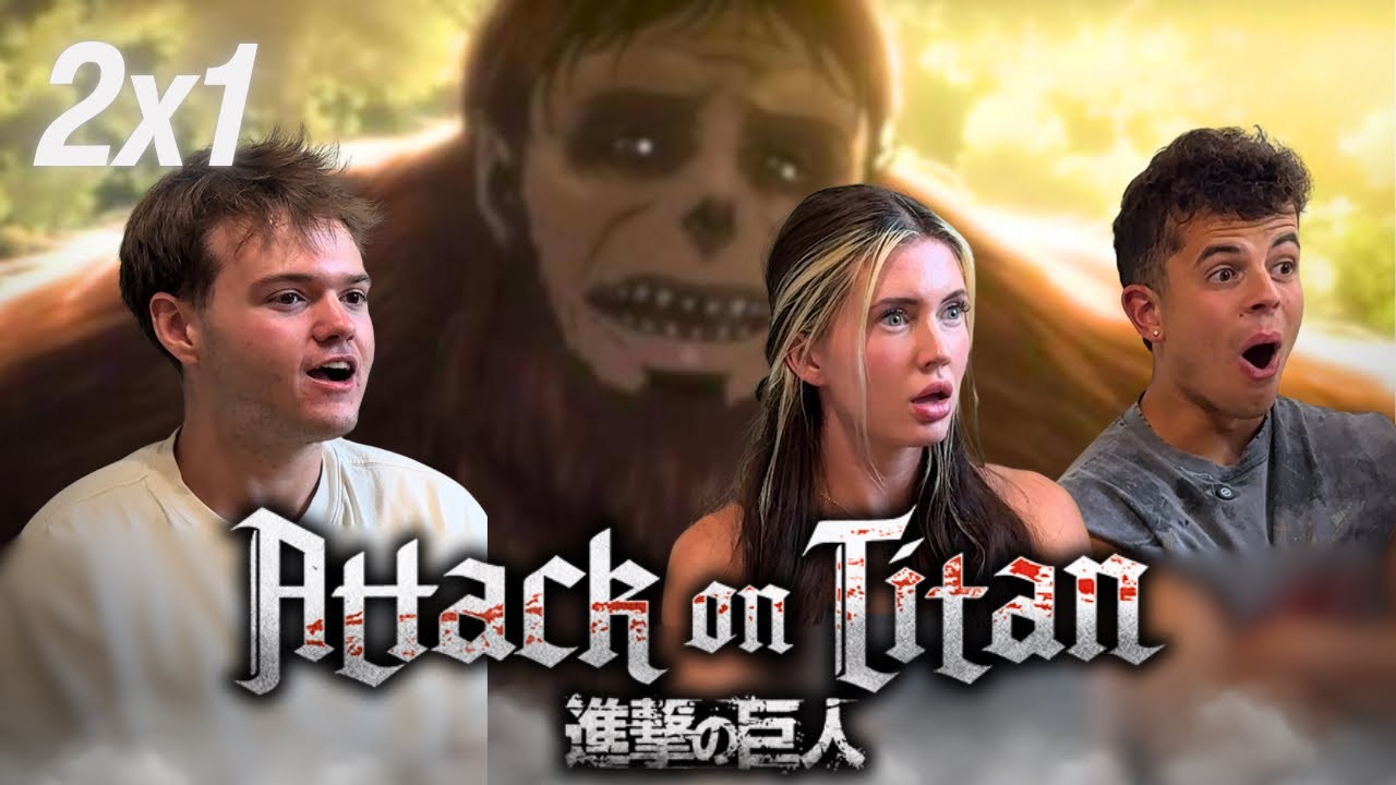 WTF IS THAT?!? I Attack on Titan 2x1 Reaction | First Time Anime ...