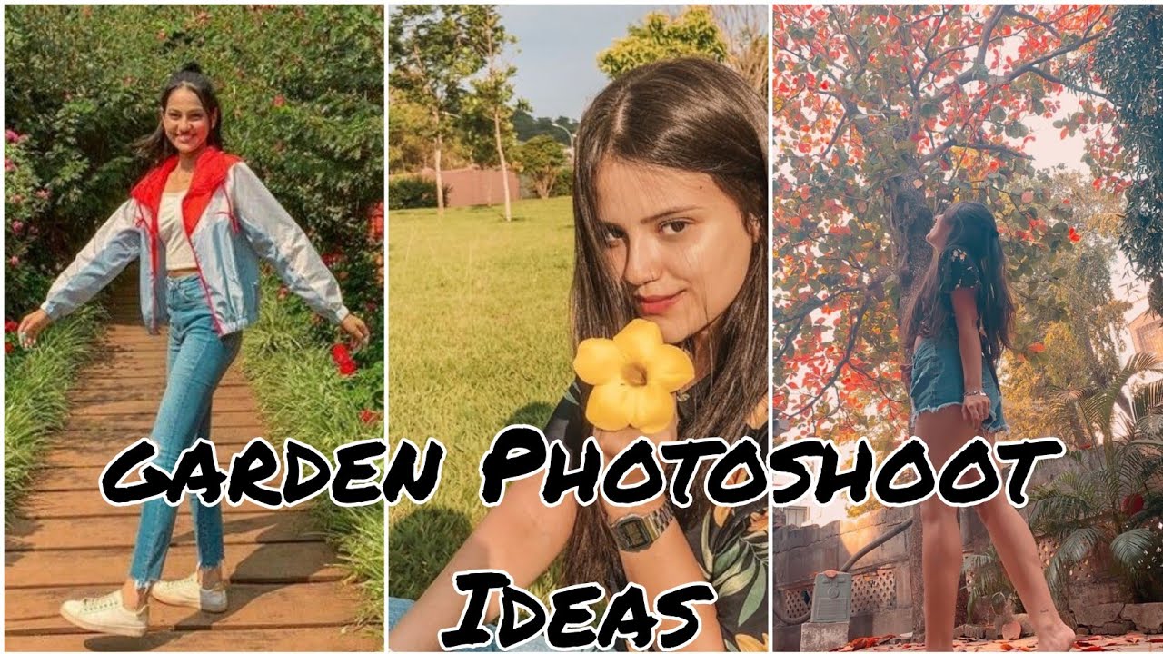 Garden Photography Pose Ideas | photoshoot Ideas| AESTHETIC - YouTube