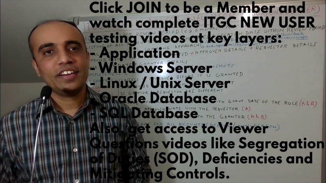 IT with Varun Vohra – ITGC & Risk : Logical Access - New User / Account ...
