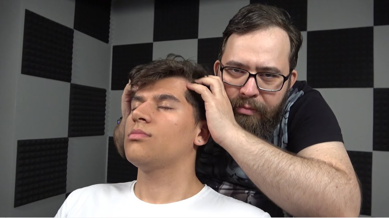 ARE YOU READY TO BE WITH LUNATIC BARBER??? ASMR Head Massage Face ...