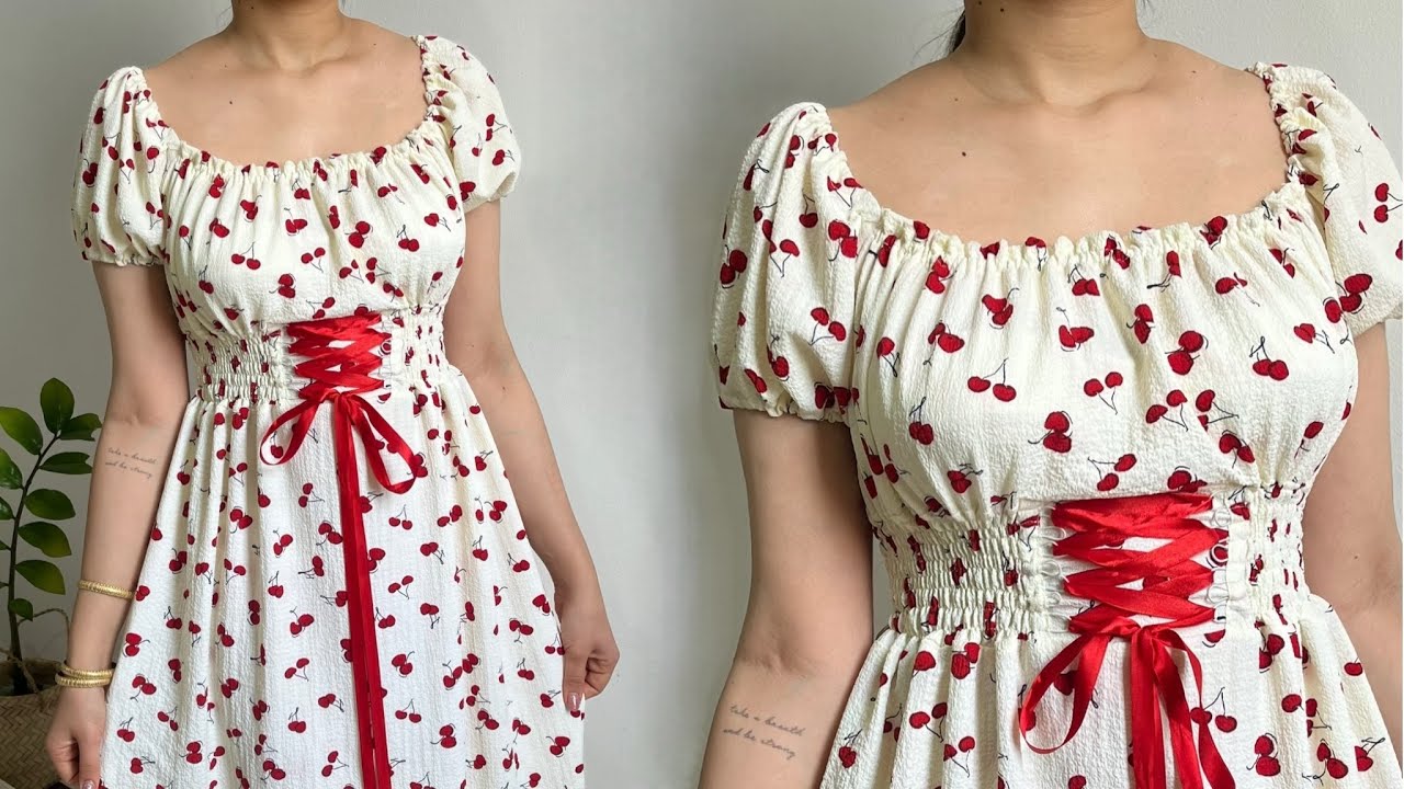 👗How To Sew This Summer with less fabric – No Pattern Needed! - YouTube