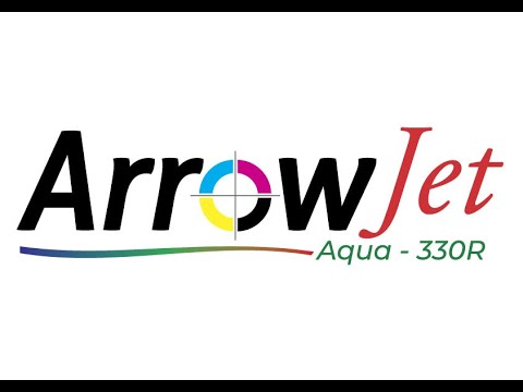 ArrowJet Aqua 330 Water Based Pigment Inkjet - YouTube
