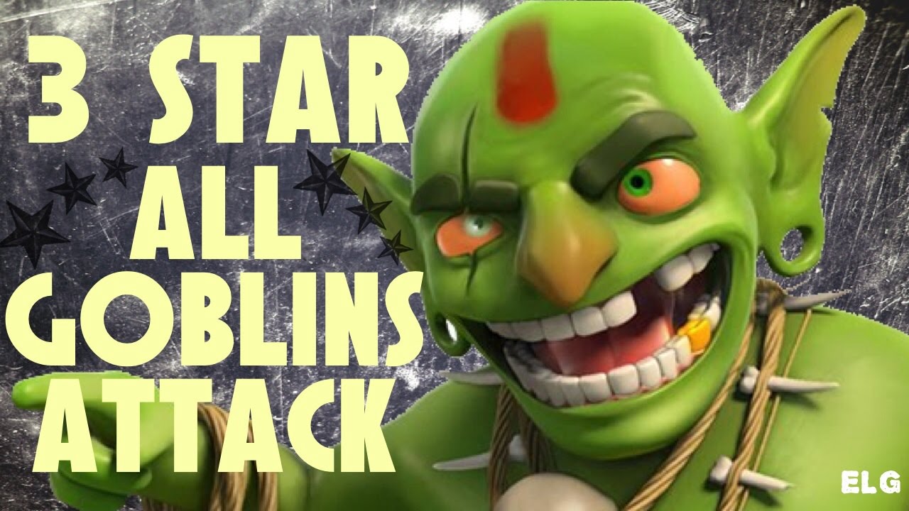 3 Star With All Goblins Attack Gameplay - Clash of Clans - YouTube
