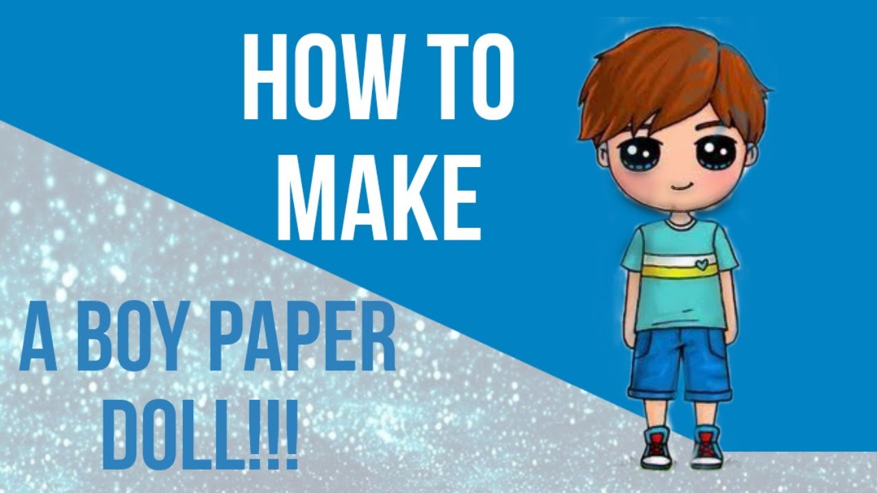 How to make a cute boy paper doll easily😍🧒💕 | Harleen kaur | - YouTube