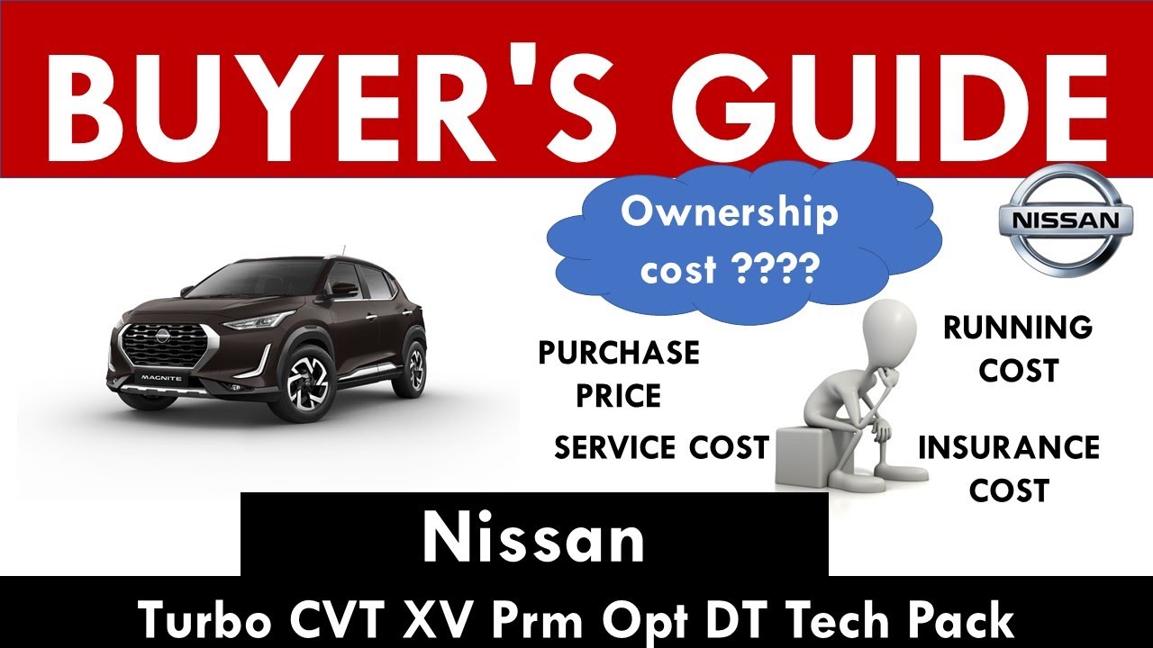 Nissan Magnite(Turbo CVT XV Prm Opt DT Tech Pack) Ownership Cost-Price ...