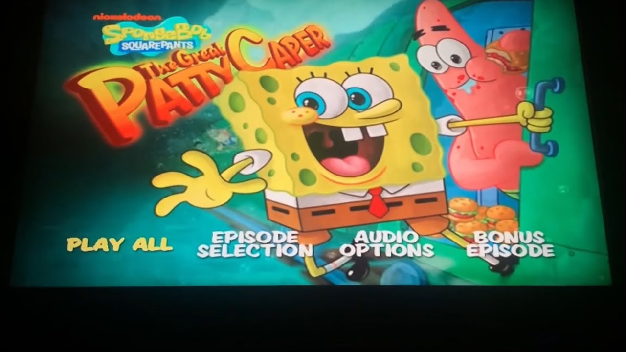 SpongeBob SquarePants The Great Patty Caper UK DVD: Opening - YouTube