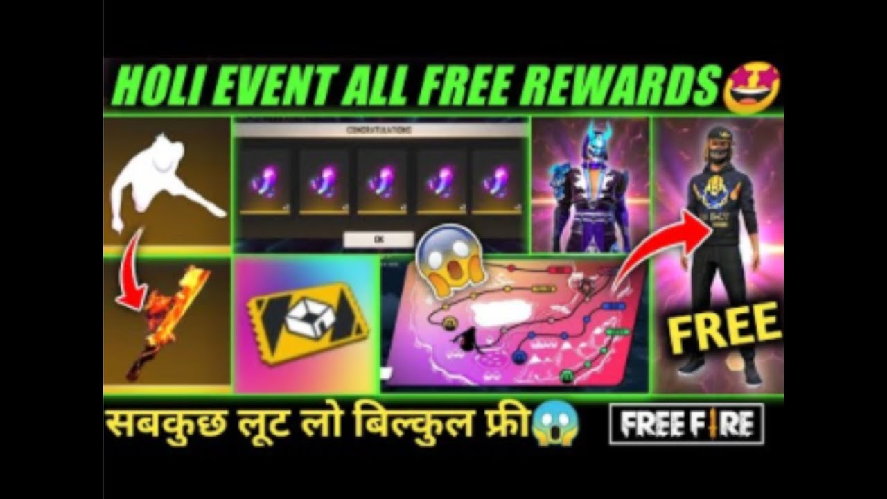 HOLI FESTIVAL EVENT FREE FIRE / #FF EVENT - YouTube