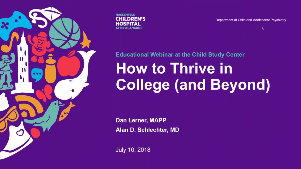 How to Thrive in College (and Beyond) - YouTube