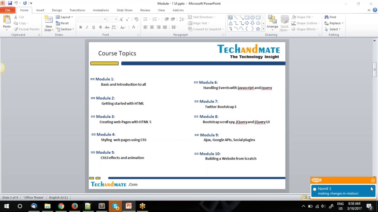 Web Designing Demo class - YouTube