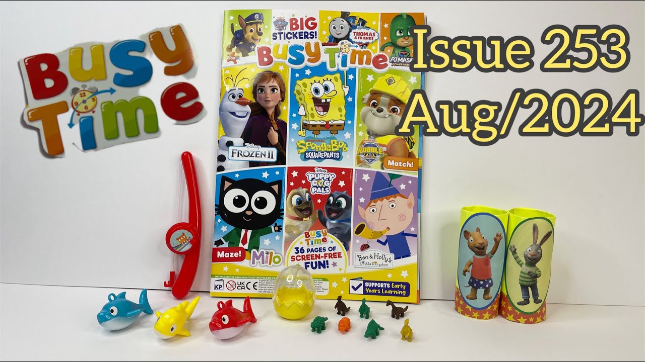 Busy Time magazine, issue 253, Aug/2024 with fishing game and dinosaur ...