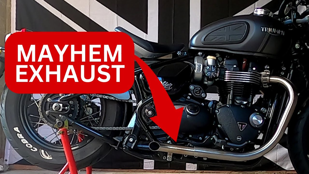 From Loud to LOUDEST! Mayhem pipes and Xpipe decat VS Triumph Bobber ...