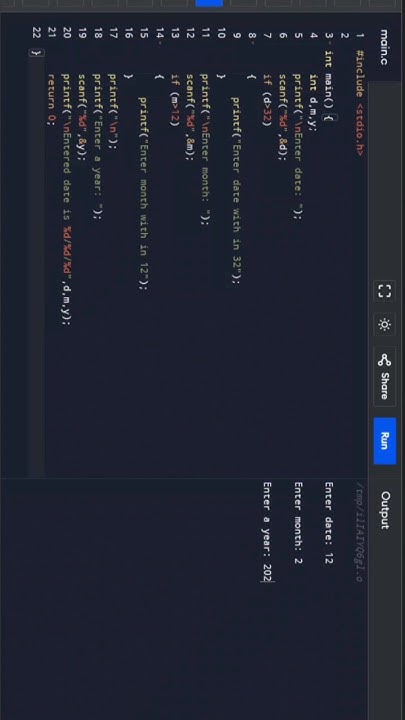 Program of Generating a date in format DD/MM/YY #programming #time #date #month #coding # ...