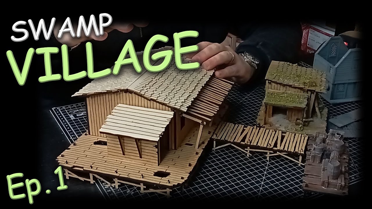 Swamp Village | pt.1 - explaining the idea - planks and beams - shack ...