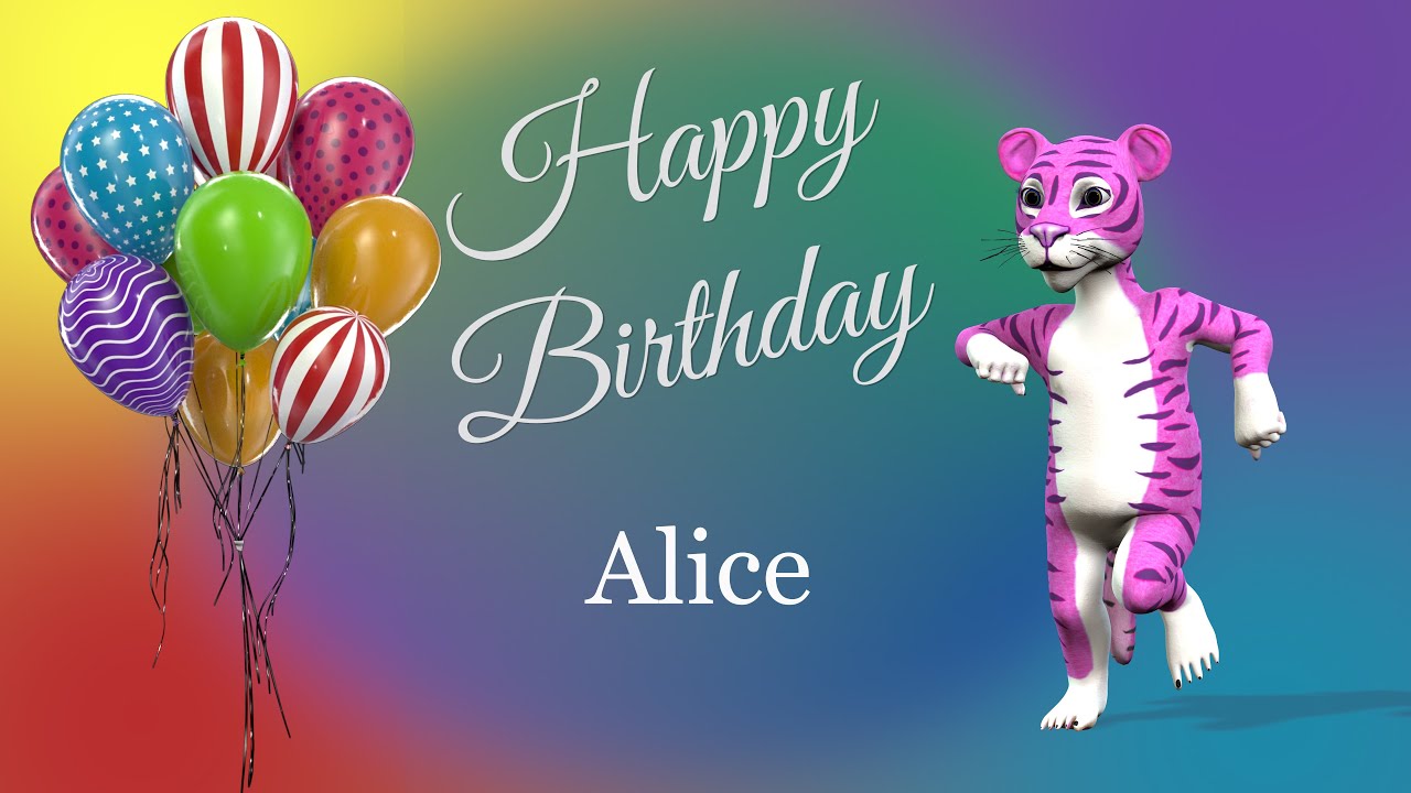 Happy Birthday Alice, Happy Birthday to you Song with Name Alice in the ...