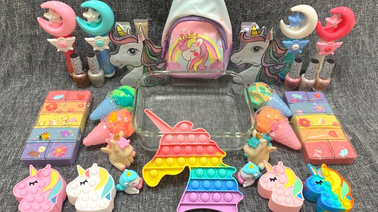 Making Slime With 「rainbow pony」！Most Satisfying Slime Video ️ - YouTube