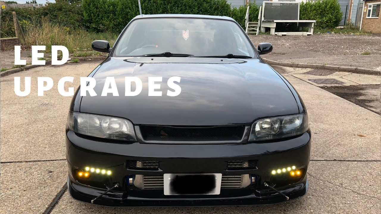 R33 Skyline gets LED indicators - YouTube