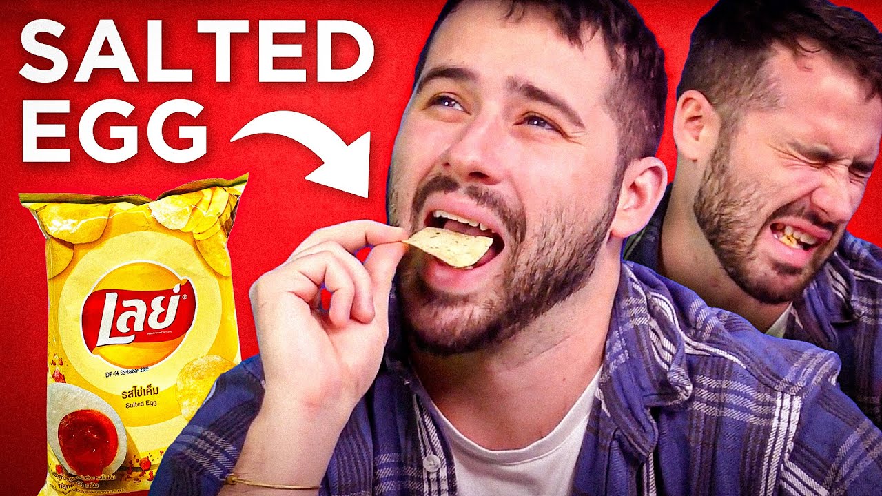 Trying The Weirdest Chips We Can Find! - YouTube
