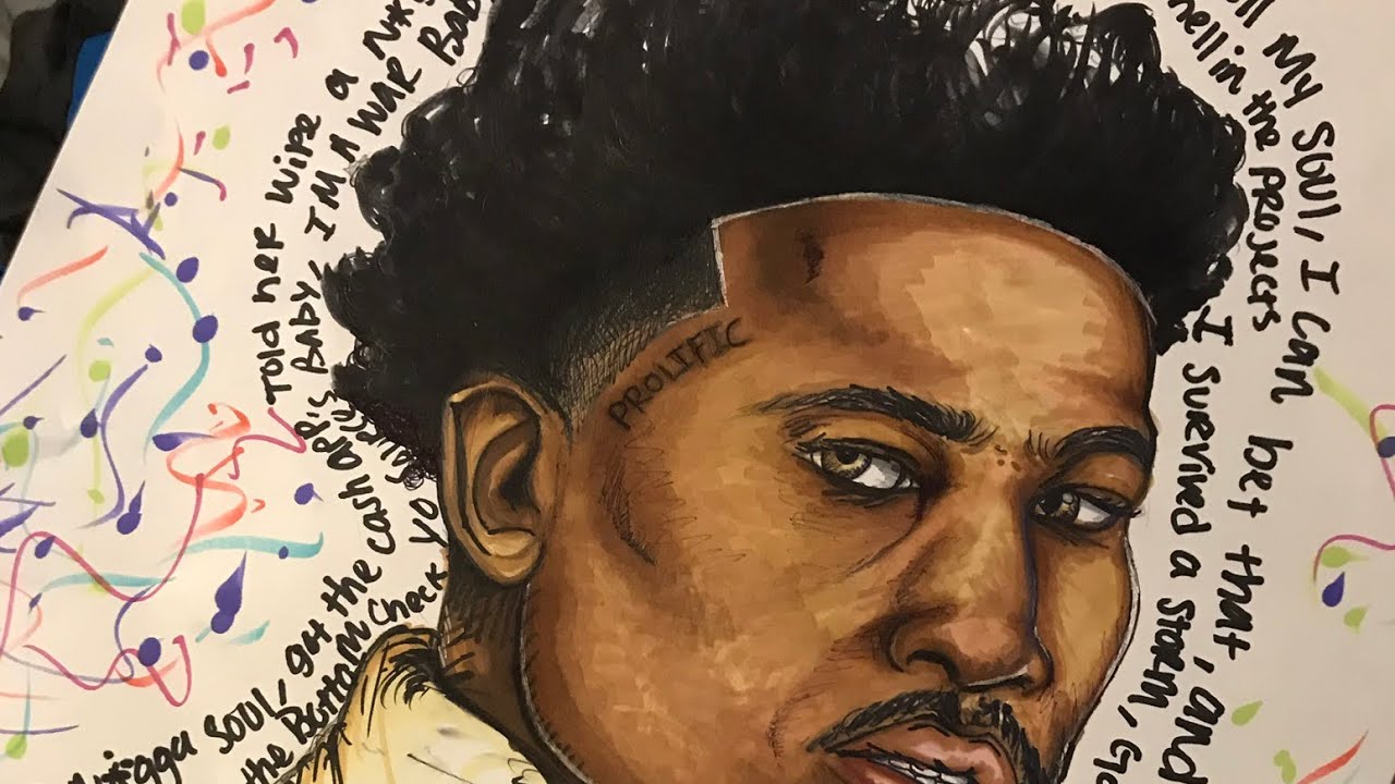 Drawing Roddy Ricch -JosephTheArtist - YouTube