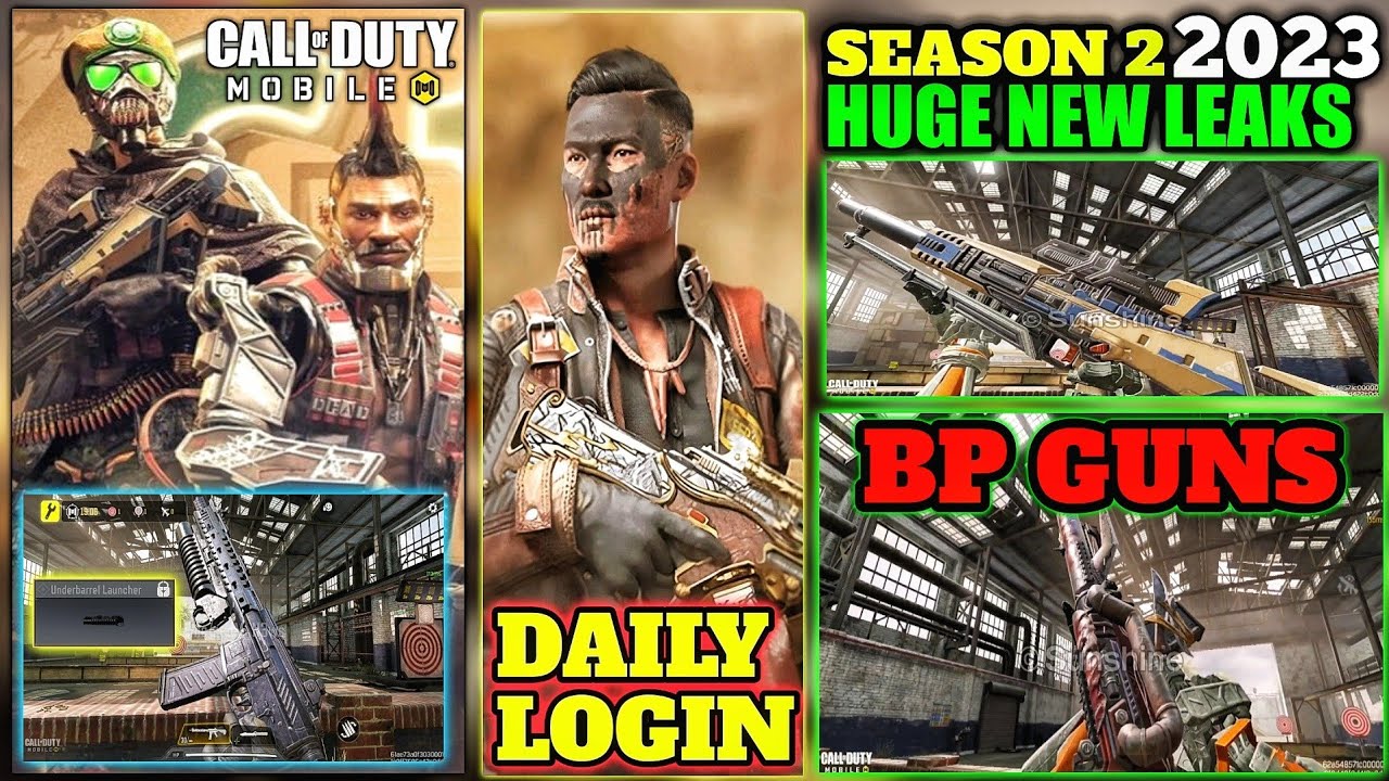 Season 2 Battle Pass Guns & Reward Cod Mobile | Daily Login M4 ...