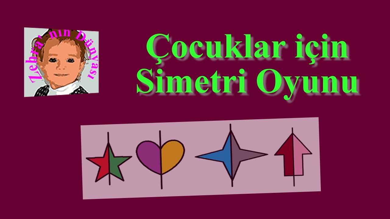 Çocuklar için Simetri Oyunu | Simetri Nedir? | Simetri Kavramı - YouTube