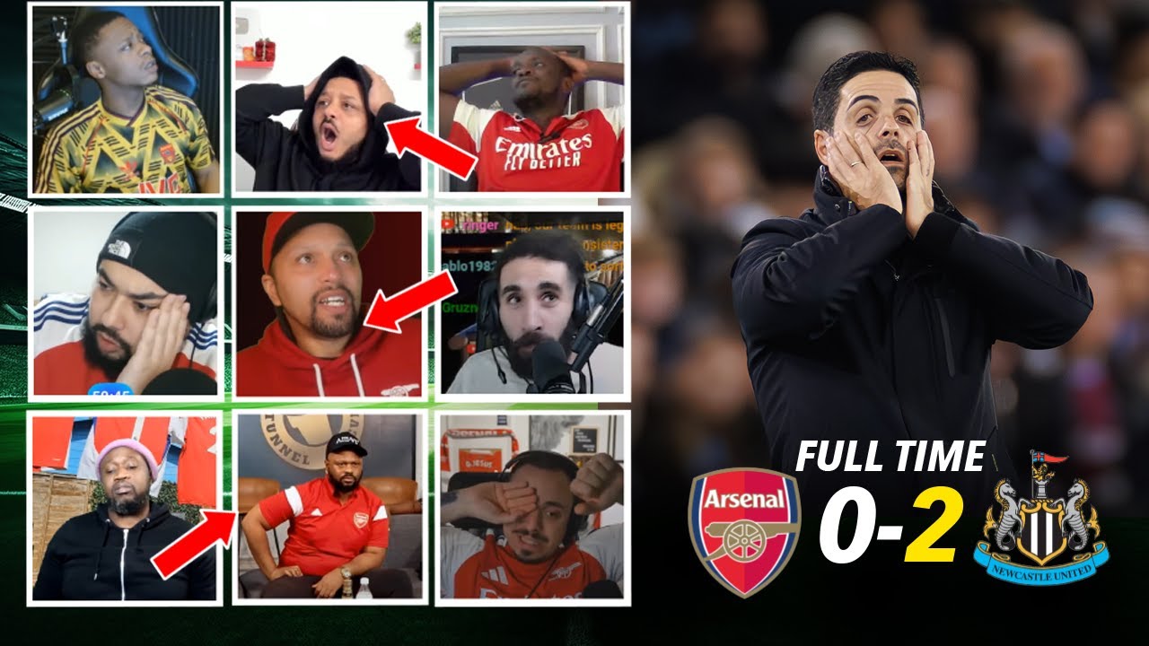 🤬EXTREMELY ANGRY ARSENAL FANS REACTION TO ARSENAL 0-2 NEWCASTLE ...