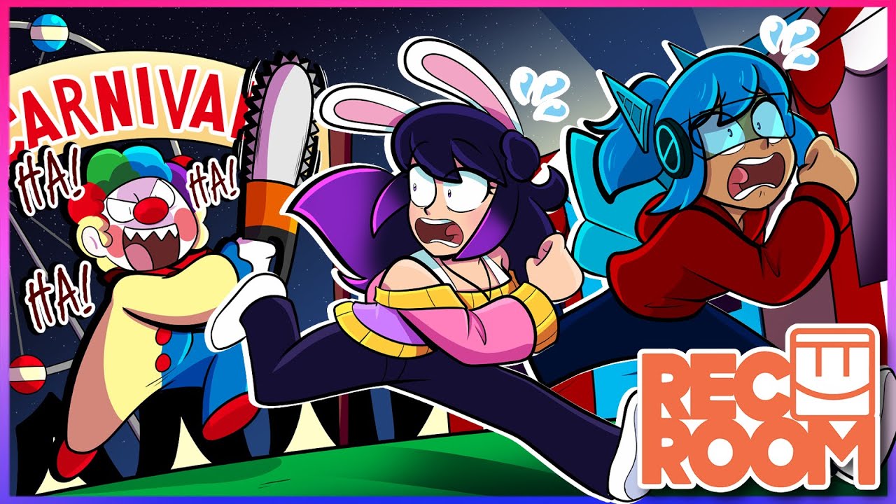 VBunny and Pow Jams Enter a HAUNTED CARNIVAL (Rec Room) - YouTube