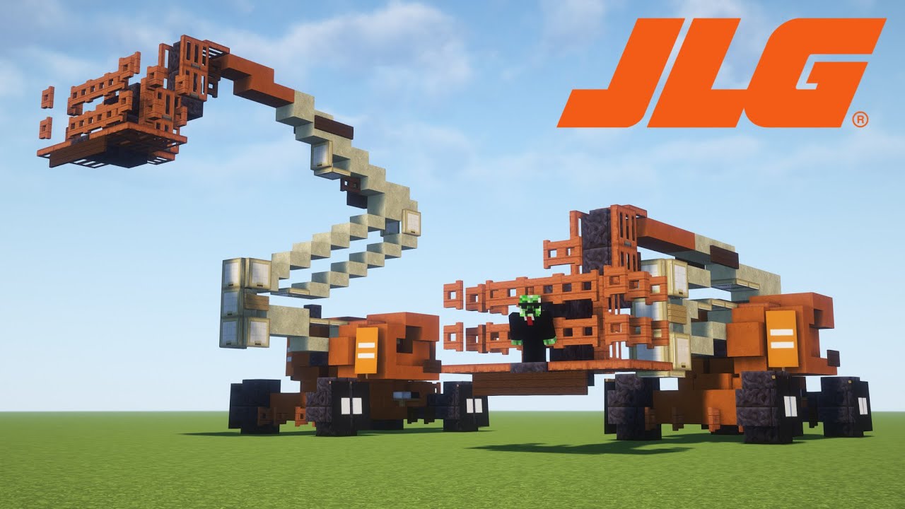 Minecraft JLG Articulating Boom Lift Tutorial | 450aj - YouTube