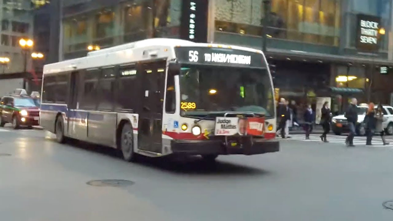 CTA Transit Bus: 2002 Nova-LFS Route 56 #6518 - YouTube