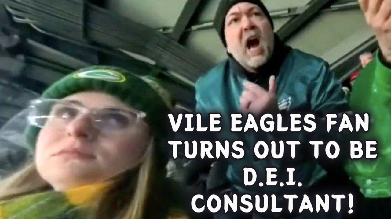 Vile Eagles fan turns out to be DEI Consultant - YouTube