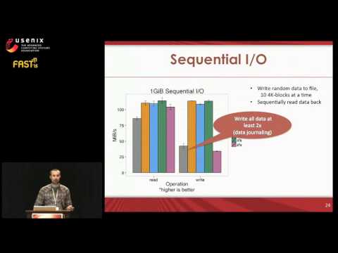 FAST '15 - BetrFS: A Right-Optimized Write-Optimized File System - YouTube