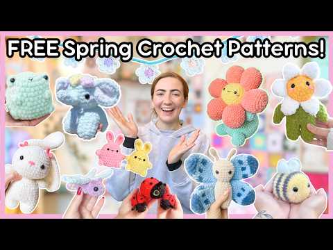 20 ✨FREE✨ Spring-Inspsired Amigurumi Crochet Patterns 🌸🌷💐☀️ (WITH LINKS!)