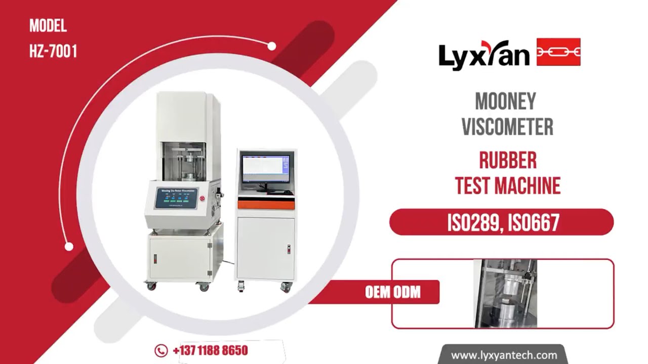 Rubber Mooney Viscometer Equipment meeting standard ISO289 & ISO667 ...