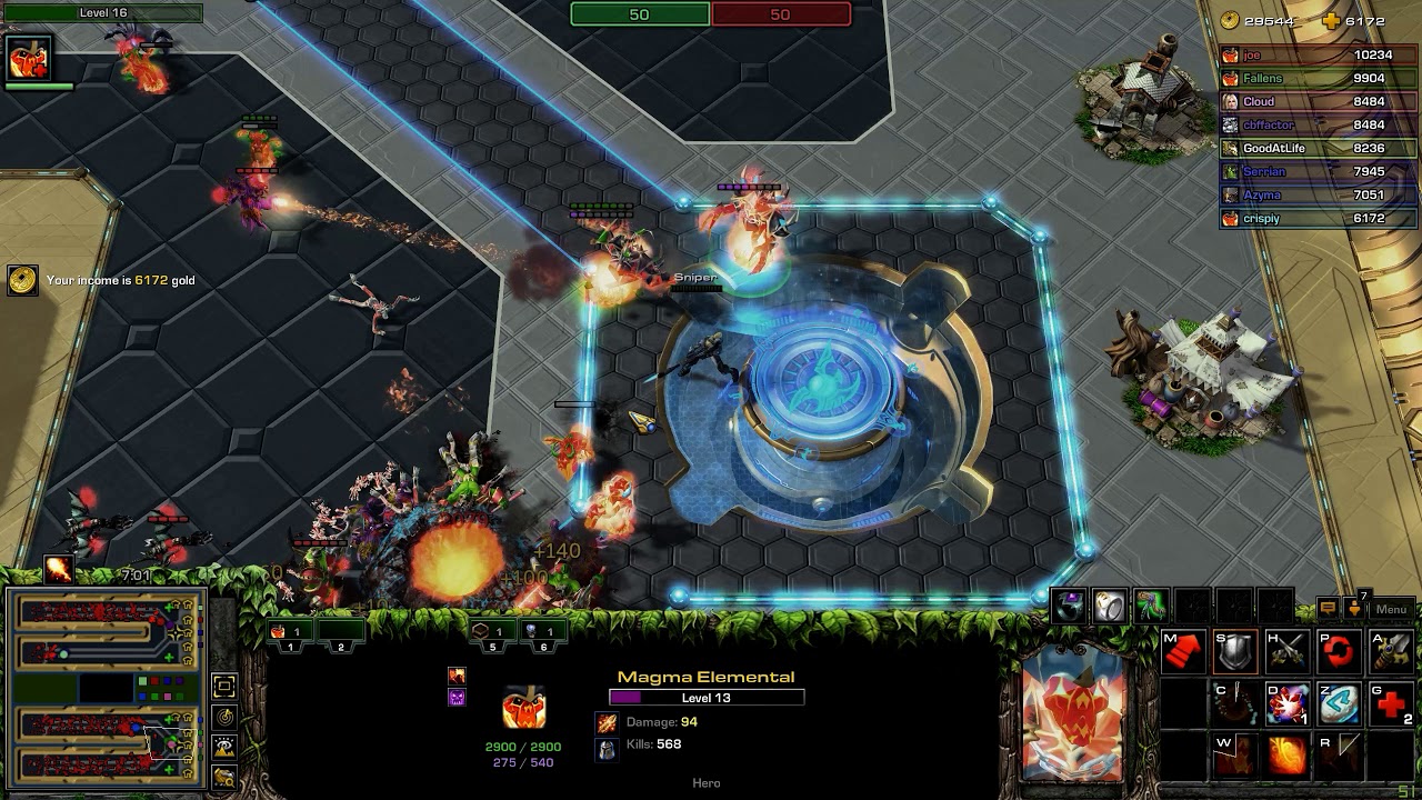 SC2 Arcade #07 - Hero Line Wars Starlight - YouTube