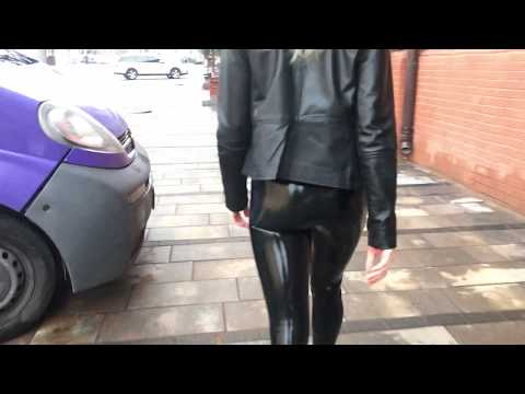 Leather&latex walking