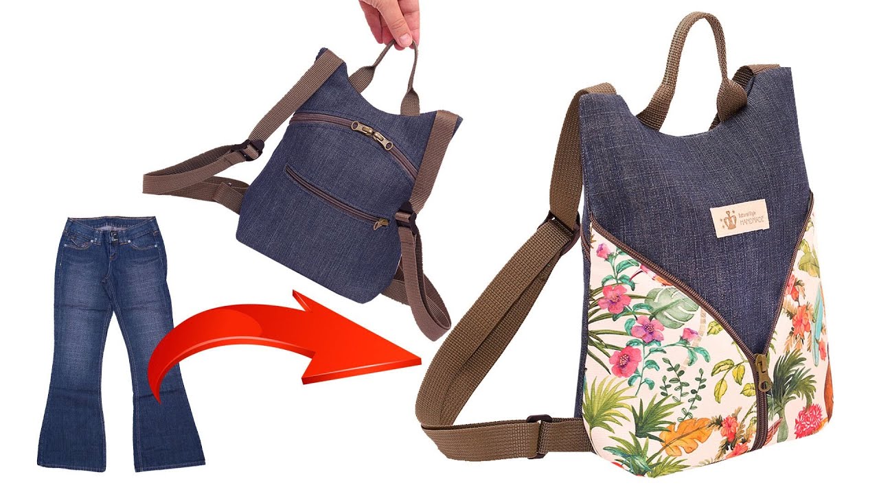 How to sew a handmade mini-backpack simply! - YouTube