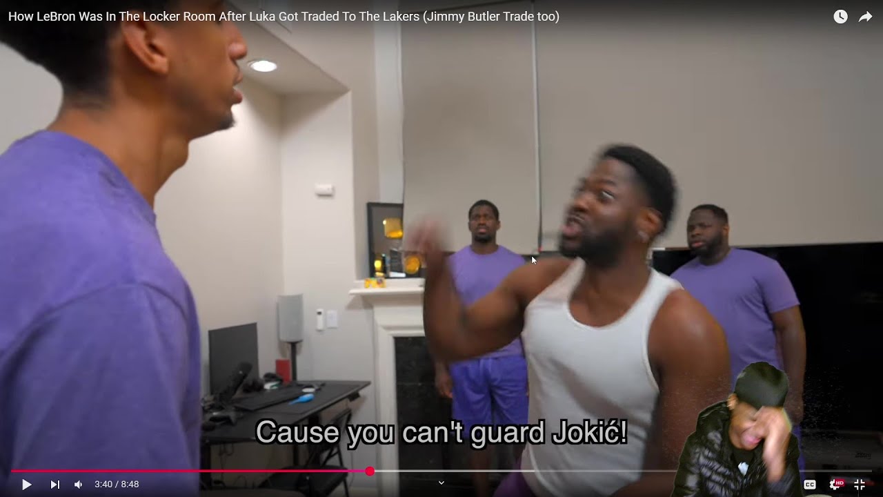 Reacting To RDC How LeBron Was In The Locker Room After Luka Got Traded ...