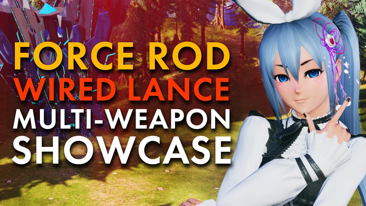 【PSO2NGS】Wired Lance/Rod Multiweapon Showcase - "Pedas Vera" Raid Boss ...