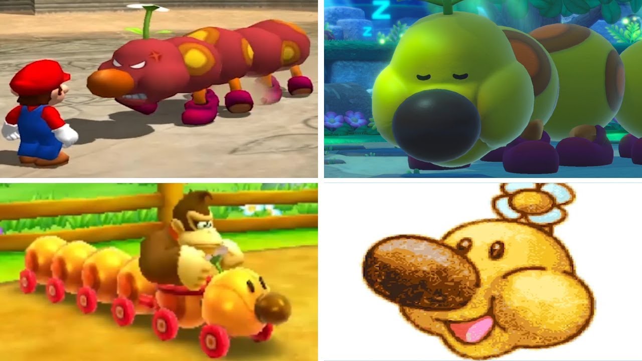 Evolution Of Wiggler Minigames In Mario Party Youtube 0560